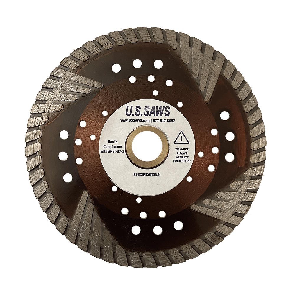 4″ X .100″ X 7/8-5/8″ Stone Fire Blade - U.S.SAWS